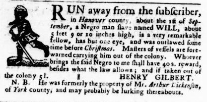 Slavery Advertisements Published June 14, 1770 | The Adverts 250 Project