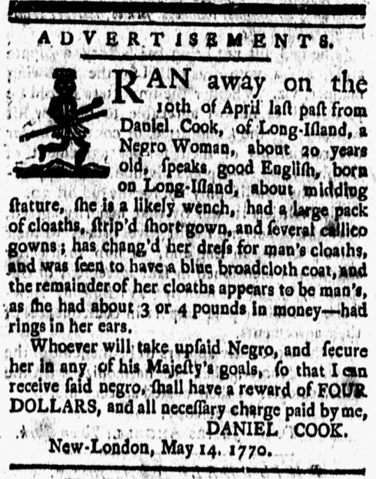 Slavery Advertisements Published June 15, 1770 | The Adverts 250 Project
