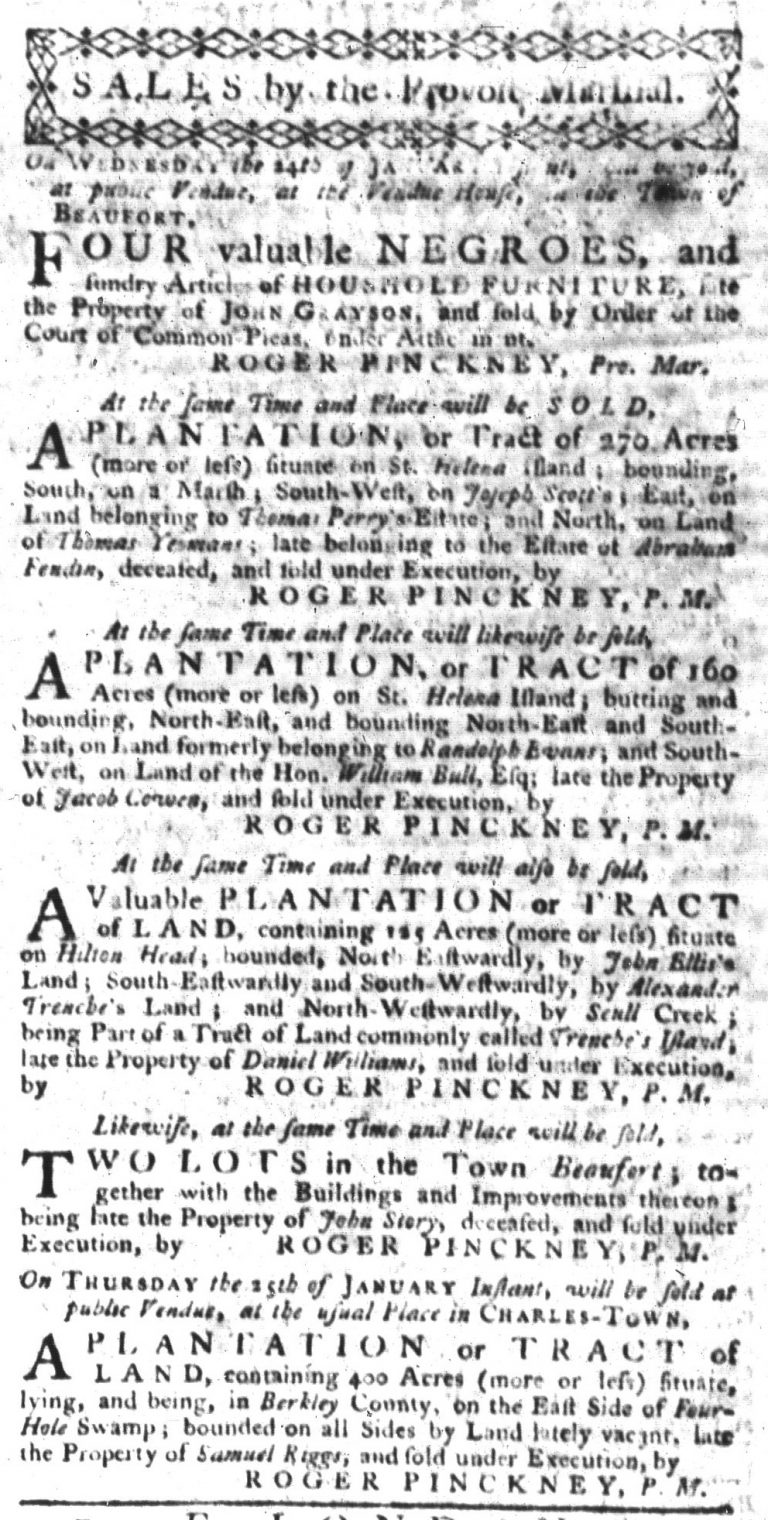 Slavery Advertisements Published January 11, 1770 | The Adverts 250 Project