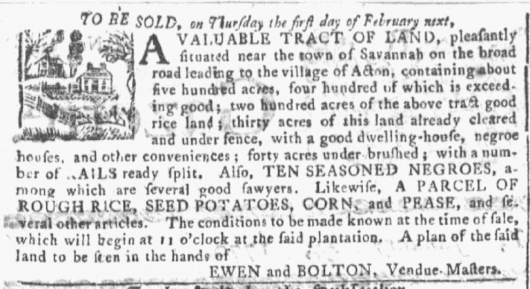 Slavery Advertisements Published January 24, 1770 | The Adverts 250 Project