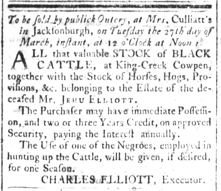 Slavery Advertisements Published March 16, 1770 | The Adverts 250 Project