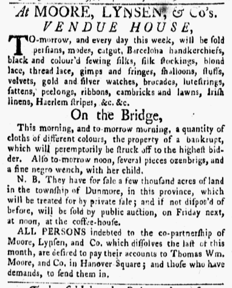 Slavery Advertisements Published October 15, 1770 | The Adverts 250 Project