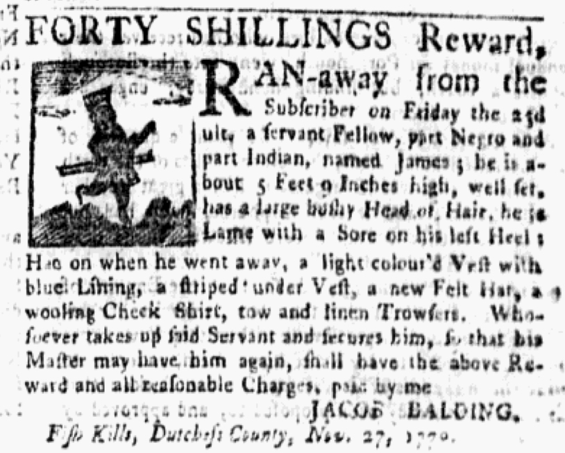 Slavery Advertisements Published December 17, 1770 | The Adverts 250 ...