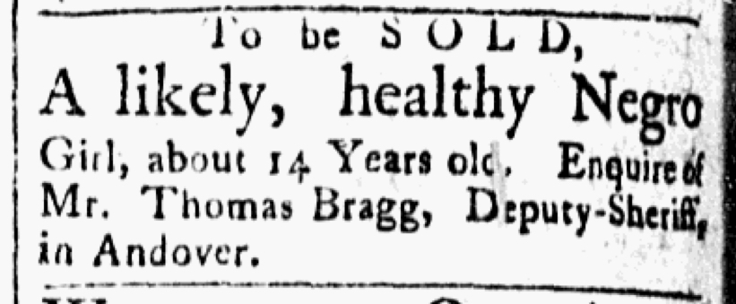 Slavery Advertisements Published August 28, 1770 | The Adverts 250 Project
