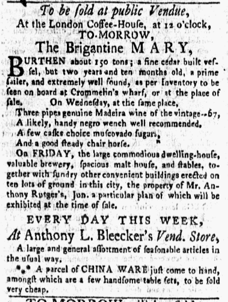 Slavery Advertisements Published June 1, 1772 | The Adverts 250 Project