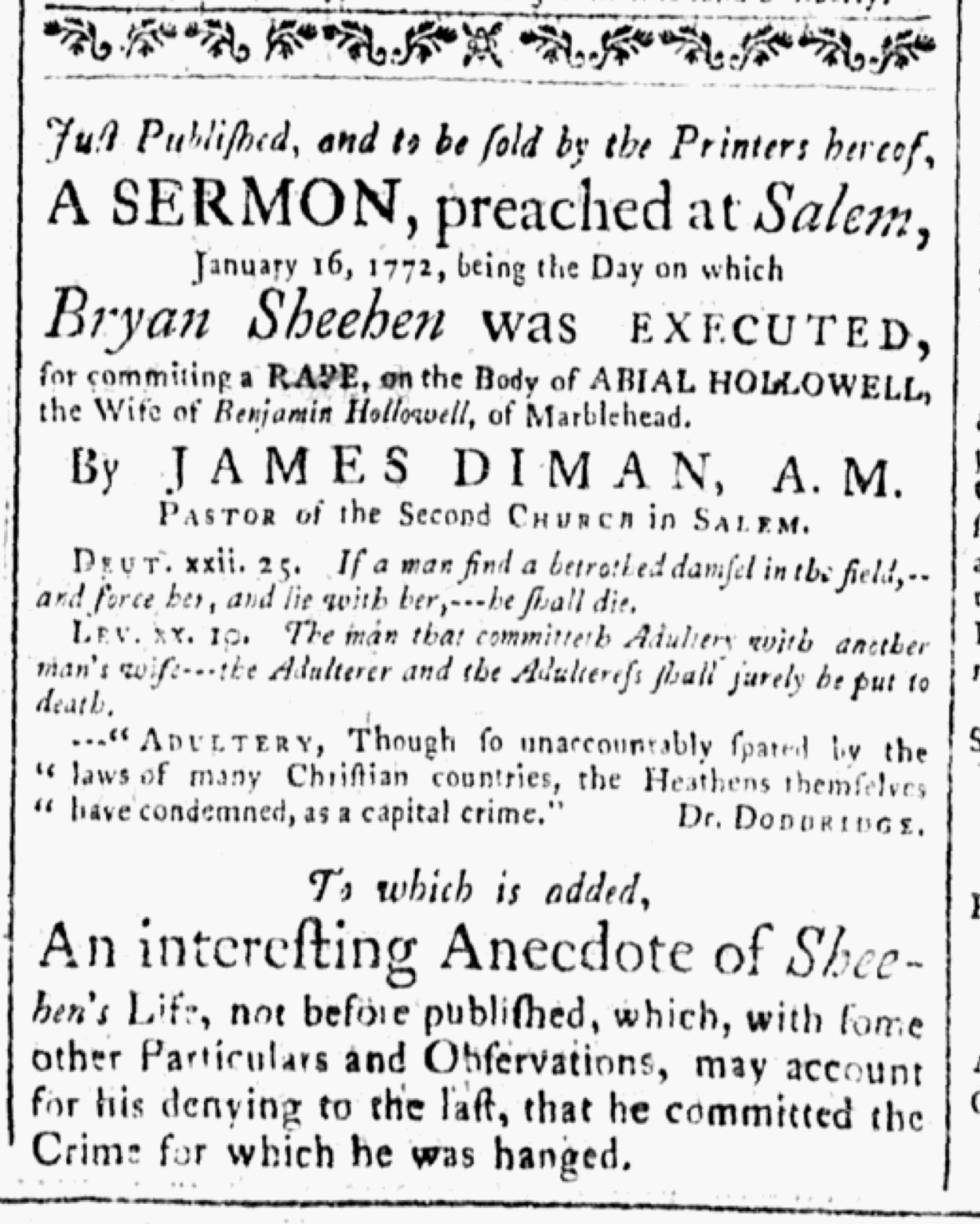 The Adverts 250 Project | An Exploration of Advertising in Colonial ...