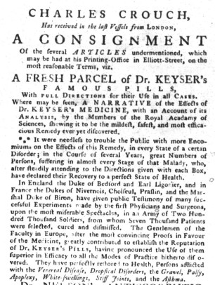 The Adverts 250 Project | An Exploration of Advertising in Colonial ...