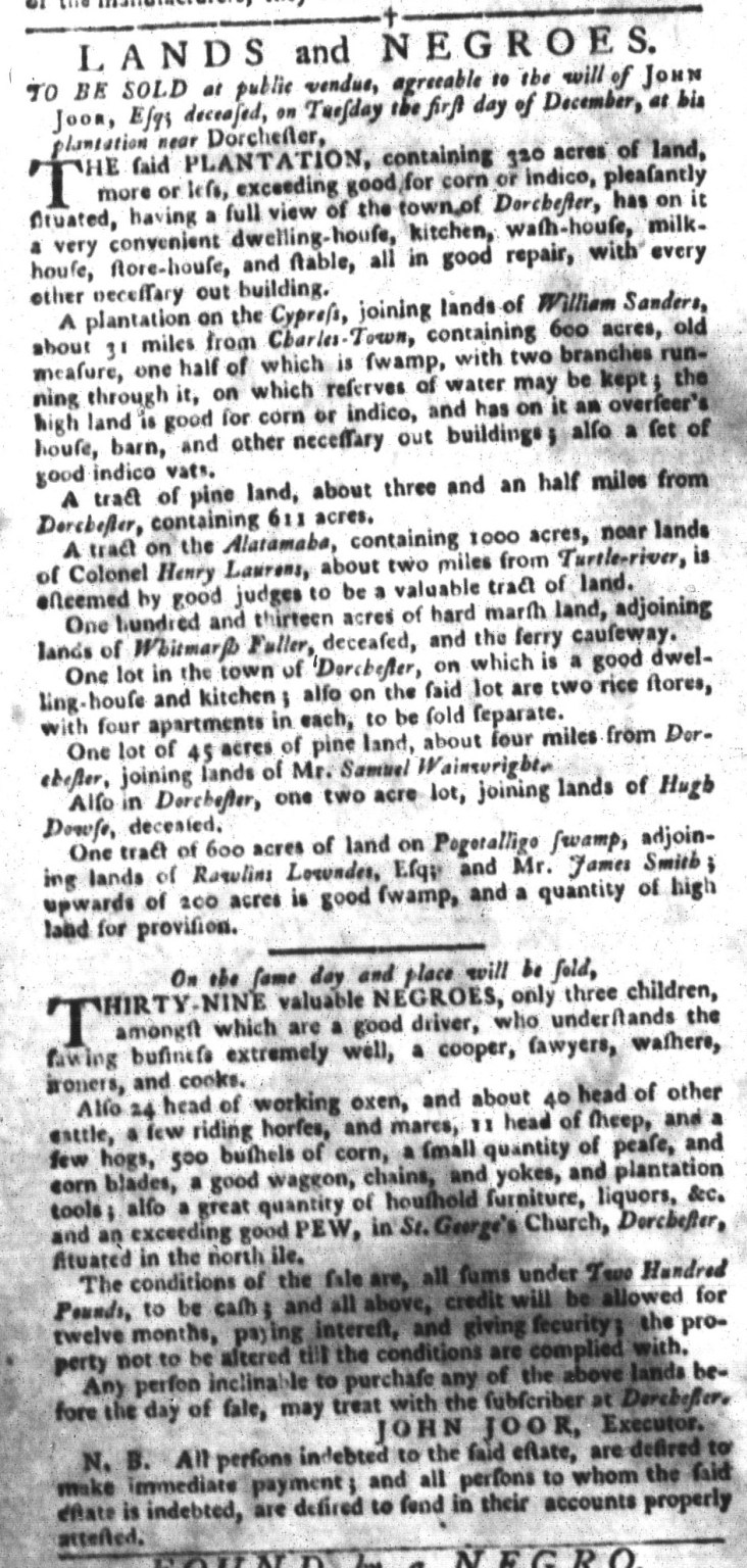 Slavery Advertisements Published November 17, 1772 | The Adverts 250 ...