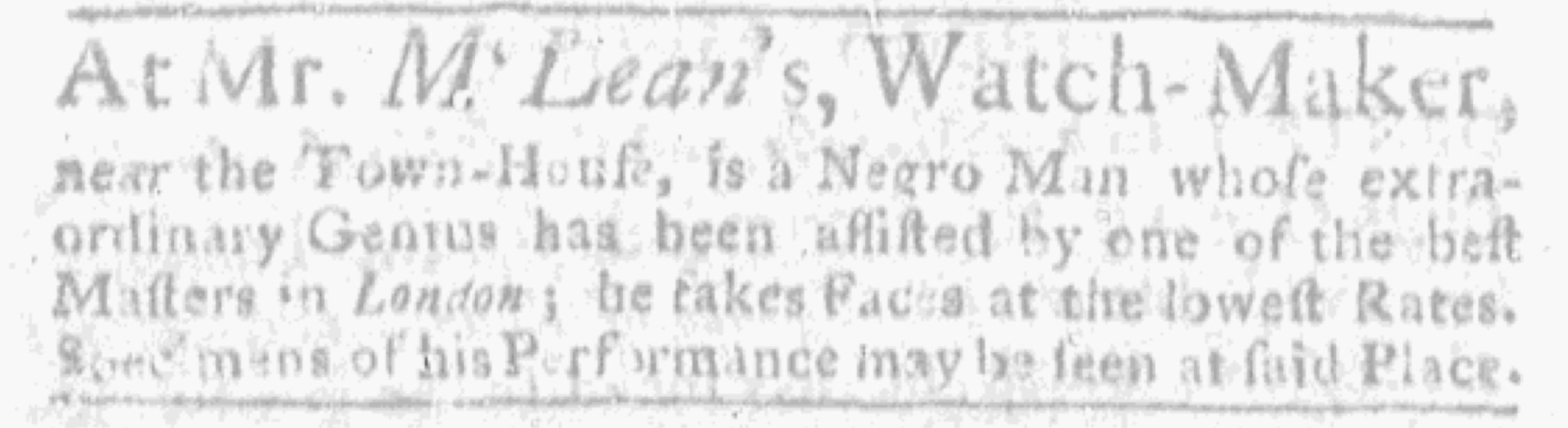 Slavery Advertisements Published April 8, 1773 | The Adverts 250 Project
